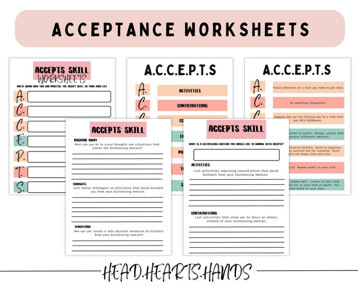 Acceptance & Commitment Therapy Worksheets – TherapywithCT