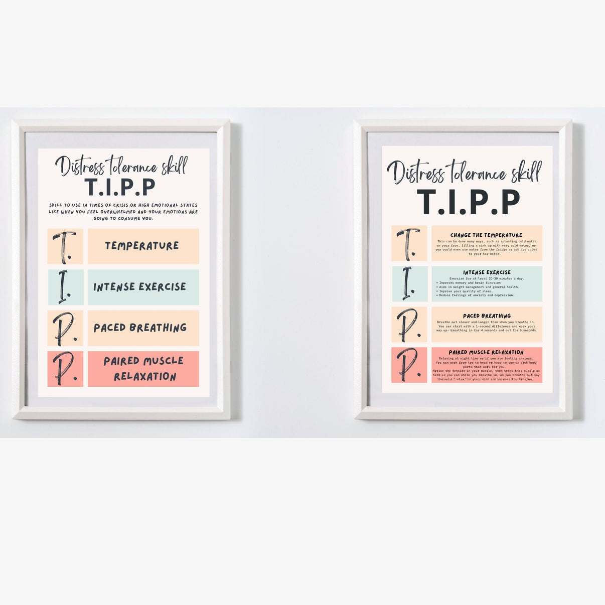 DBT & Coping Posters: Therapy Office Decor – TherapywithCT