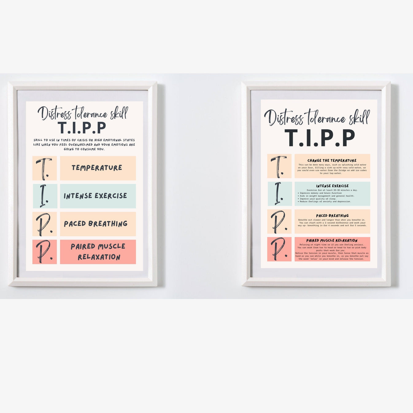 DBT & Coping Posters: Therapy Office Decor – TherapywithCT