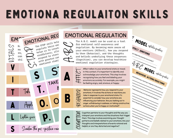 DBT Emotional Regulation Toolkit: Worksheets & Skills – TherapywithCT