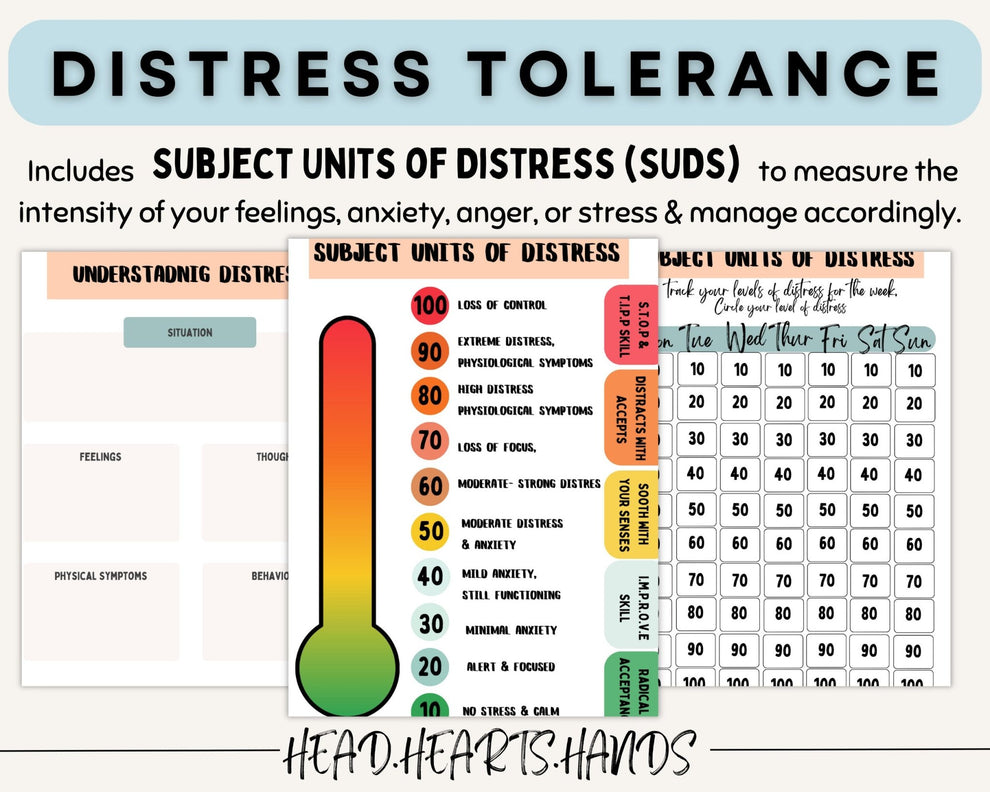 Distress Tolerance & DBT Journal Bundle: Emotional Regulation ...