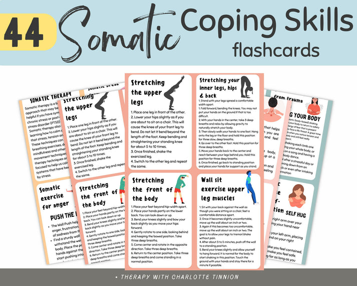 Somatic Therapy Exercise Cards: Adults & Kids – TherapywithCT