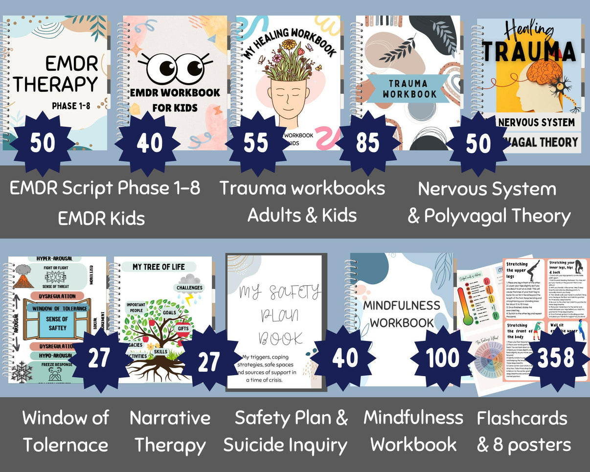 Trauma Mega Bundle: Worksheets, Scripts & Safety Plan – TherapywithCT