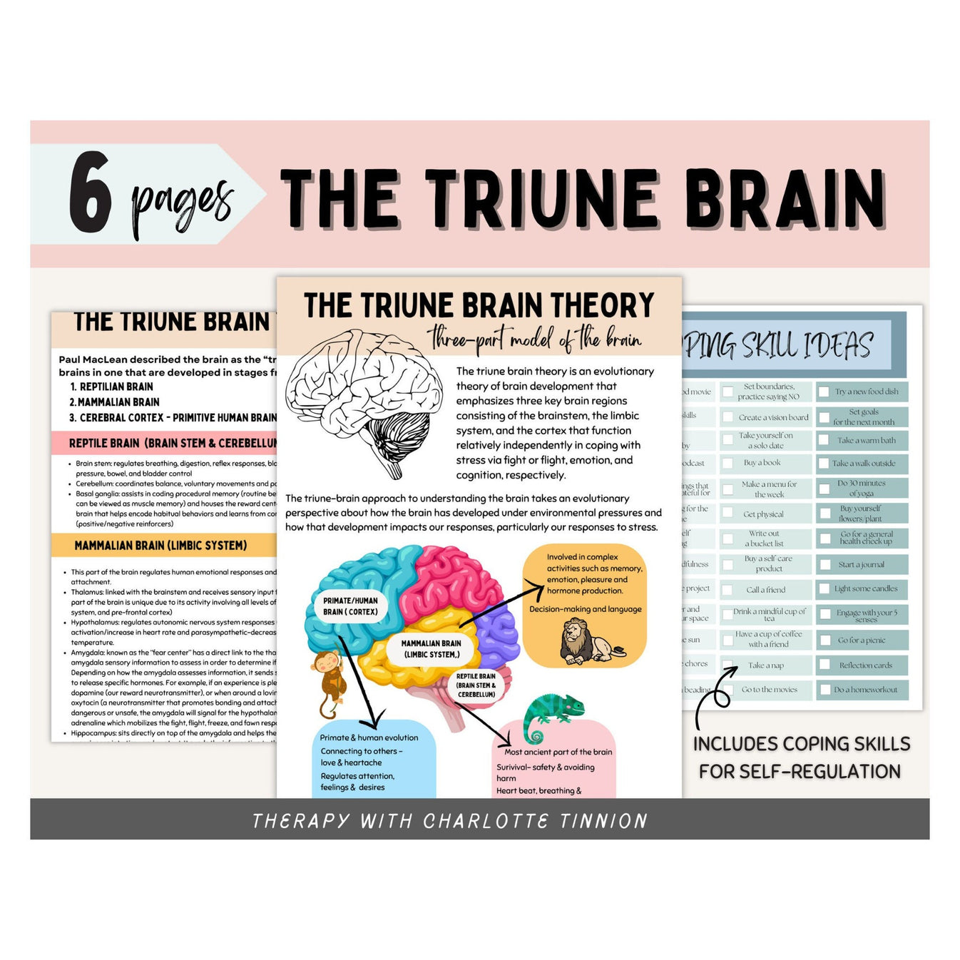 Triune Brain Model: Understanding Trauma Response (6 Pages) – TherapywithCT