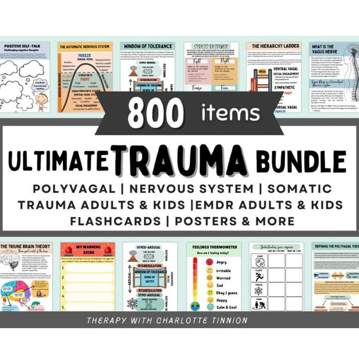 Trauma Mega Bundle: Worksheets, Scripts & Safety Plan – TherapywithCT